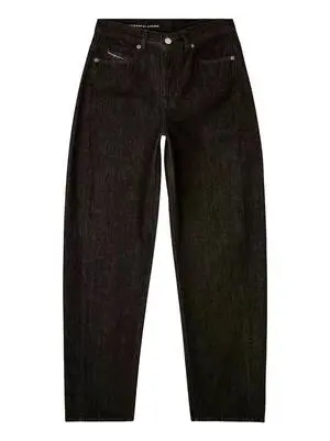 DIESEL 1974 D-ellz Relaxed Wide-leg Jeans - Black