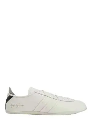 Y3 Tokyo Signature Stripe Leather Sneakers - White