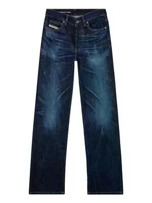 DIESEL 1971 D-sent High-waisted Straight-leg Jeans - Blue