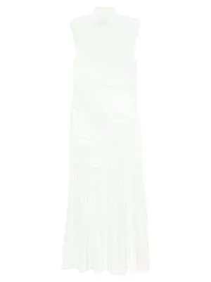 Proenza Schouler Federica Pleated Maxi Dress - White