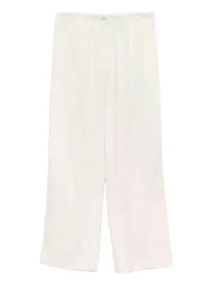 TOTEME Monogram-pattern Trousers - Neutrals