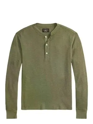 Ralph Lauren Henley-neck Knitted T-shirt - Green