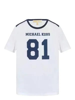 Michael Kors Number-graphic T-shirt - White