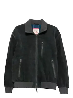 A KIND OF GUISE Suede Bomber Jacket - Black