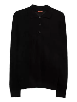 Barena Venezia Long-sleeve Polo Shirt - Black