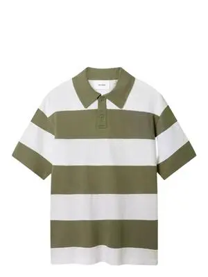 Axel Arigato Striped Polo Shirt - Green