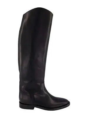 Paris Texas Idaho Leather Boots - Black