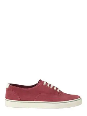 Brunello Cucinelli Reversed Calfskin Sneakers - Red