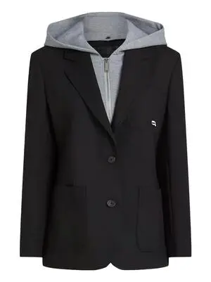 KARL LAGERFELD Ikon Hooded Blazer