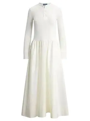 Polo Ralph Lauren Henley-style Maxi Dress - White