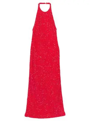 Tove Colette Sequin Maxi Dress - Red
