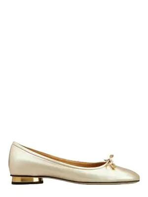 TOD'S Bow-detail Ballet Flats - White