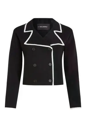Karl Lagerfeld Double-breasted Cardigan - Black