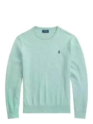 Polo Ralph Lauren Logo-embroidered Cotton Sweater - Green
