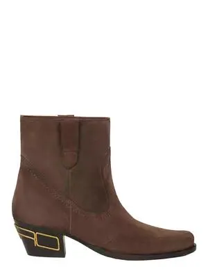 Etro 45mm Suede Ankle Boots - Brown