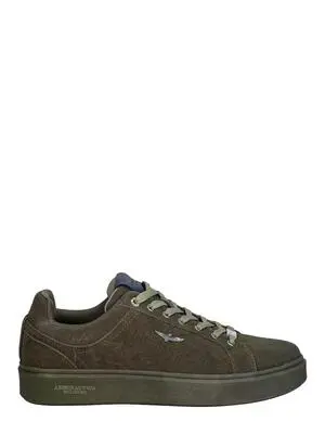AERONAUTICA MILITARE Appliqué Lace-up Sneakers - Green