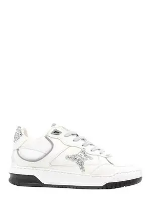 AMA-BRAND Star-appliqué Sneakers - White