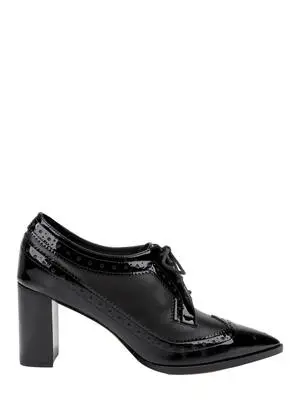 L'Agence Elodie Leather Oxford Pump - Black Patent