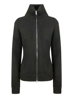 MAISON MARGIELA Ribbed-knit Cardigan - Black
