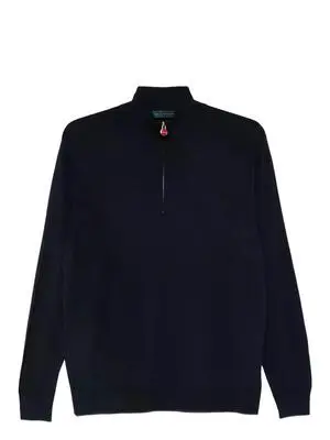 KITON Zip-Up Mock-Neck Sweater