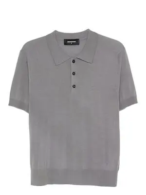 Dsquared2 Knitted Polo Shirt - Grey