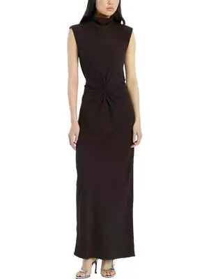 Remain Birger Christensen Gathered Maxi Dress - Brown