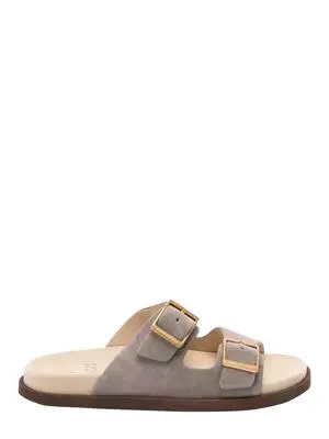 Brunello Cucinelli Buckle-strap Sandals - Grey
