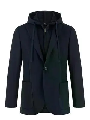 Boggi Milano Hooded Blazer - Blue