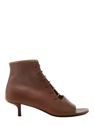 Marsèll Sottiletta Open-toe Lace-up Boots - Brown