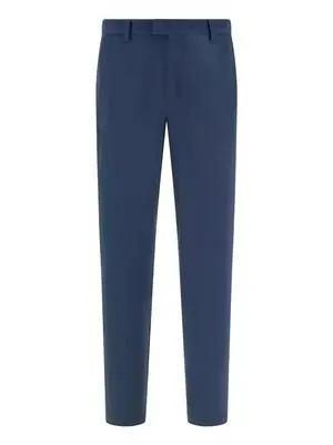 Boggi Milano Stretch Diagonal Pocket Trousers - Blue