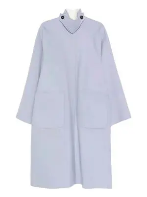 Sportmax Button Pockets Coat - Blue