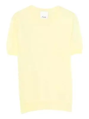 ALLUDE Short-sleeve T-shirt - Yellow