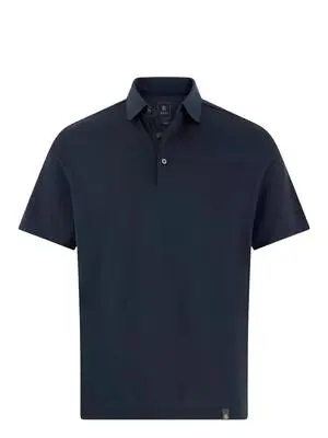 Boggi Milano Button Appliqué Polo Shirt - Blue