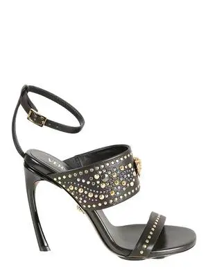 Versace Medusa Heeled Sandals - Black