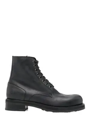 THE ROW Leather Boots - Black