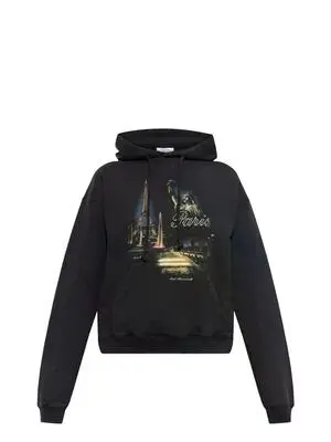 Vetements Printed Hoodie - Black