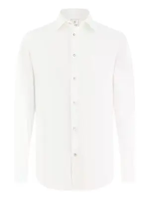 Boggi Milano Collar Button Shirt - White