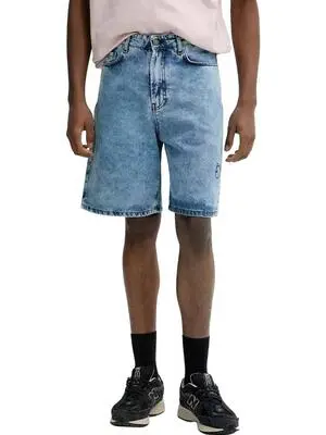 INBETWEENERS Graphic Denim Shorts - Blue