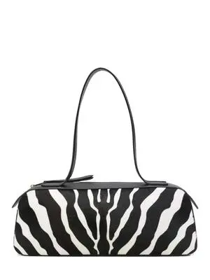 Khaite Simona Zebra-print Shoulder Bag - White