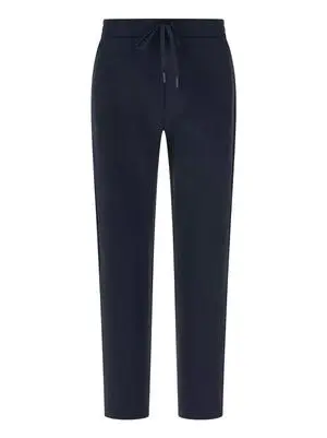 Boggi Milano Drawstring Back Pocket Track Pants - Blue