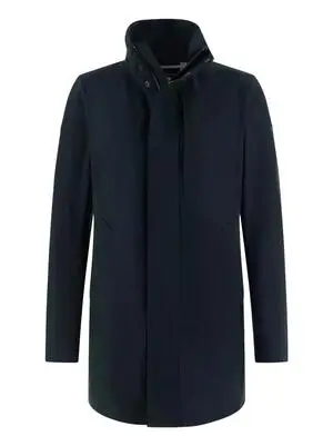 Boggi Milano Technical Patch Car Coat - Blue