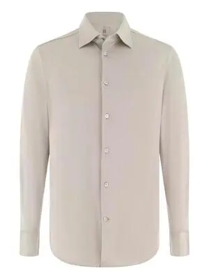 BOGGI MILANO Mother-of-pearl Button Collar Polo Shirt