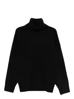 TOTEME Double-knit Turtleneck Sweater - Black