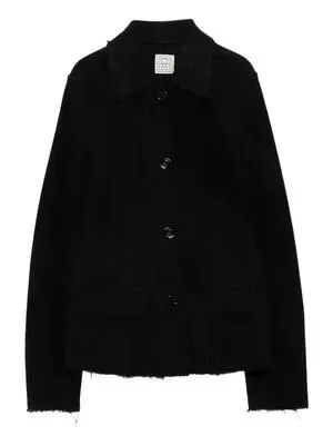 TOTEME Raw Hem Jacket - Black