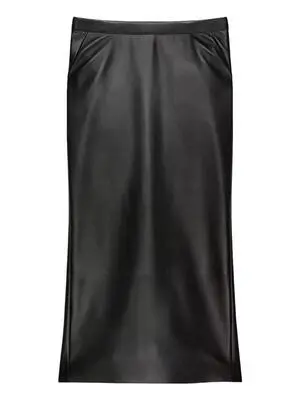 Givenchy Mid-length Nappa Leather Skirt - Black