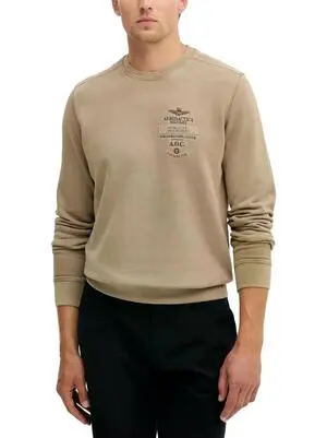 AERONAUTICA MILITARE Embroidered Sweatshirt - Neutrals