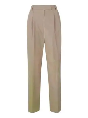 THE FRANKIE SHOP Pleated Suit Trousers - Neutrals