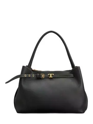 TOD'S T Timeless Buckle Tote - Black