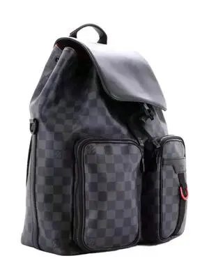 LOUIS VUITTON Utility Damier Graphite Backpack - Black