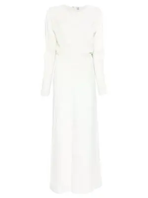 TOTEME Long-sleeve Maxi Dress - White